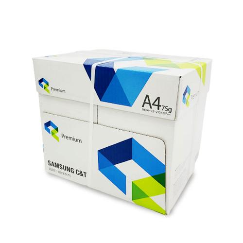 삼성 프리미엄 A4용지 500매X5권 총2500매 한박스 복사지 복사용지 A4 - 온채널