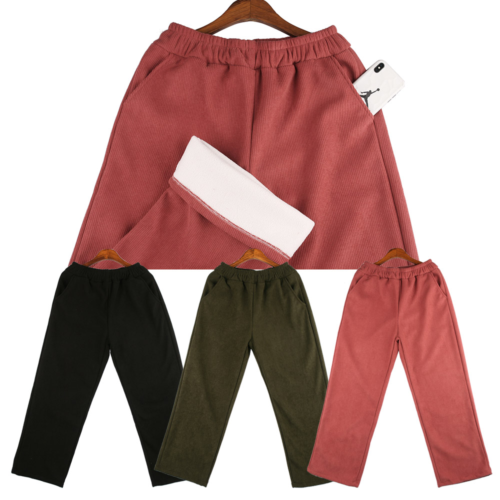 모레노 여자 와이드 안감 양털 밴딩 팬츠 CF180 500336 - 온채널