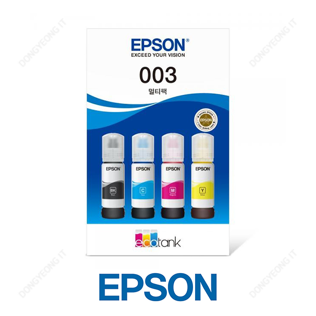 엡손 L3260 잉크 세트 4색 컬러 검정 정품 - 온채널