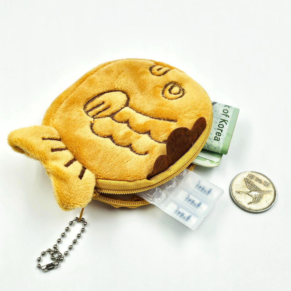 붕어빵 인형 에어팟 키링 동전지갑 파우치 - 온채널