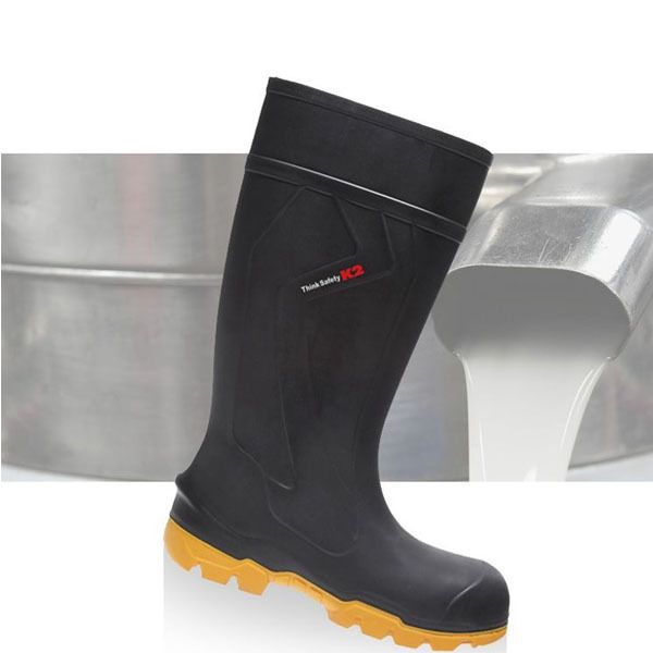K2 안전장화 고무장화 내유용 산업 작업용 신발 250mm - 온채널