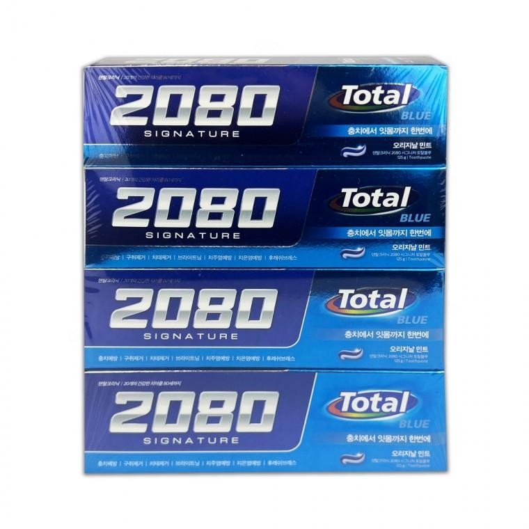 2080 125g×4P 블루 시그니처 치약 토탈 - 온채널