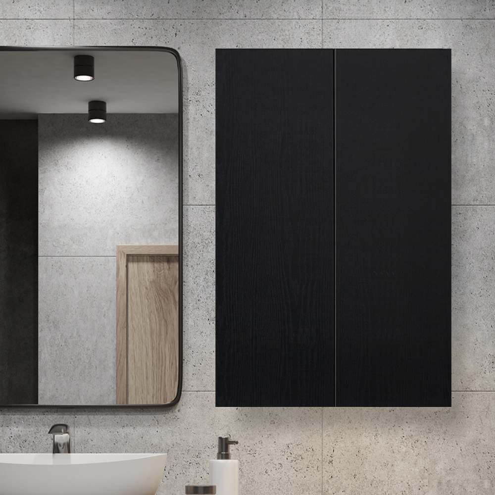 HLBATH P600x800블랙욕실장 욕실수건장 화장실수납장 - 온채널