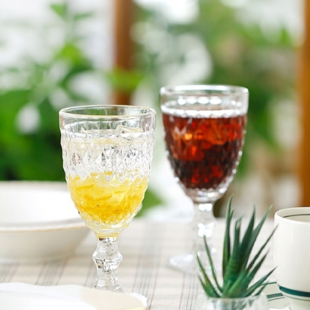 글라스 보르도 버건디 샹그리아잔 320ml 2p 세트 - 온채널