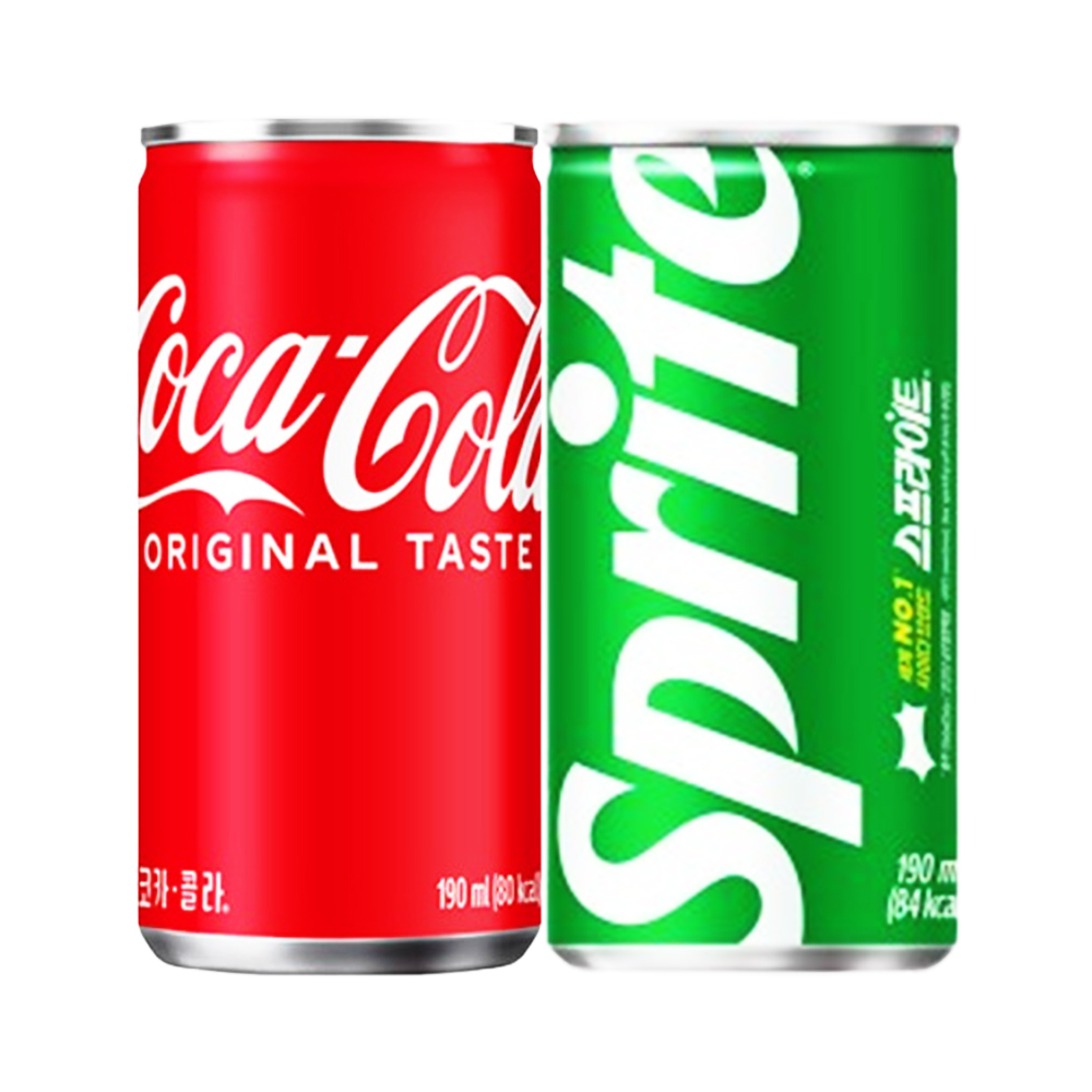 코카콜라 스프라이트 190ml 총30캔 각15개씩 온채널