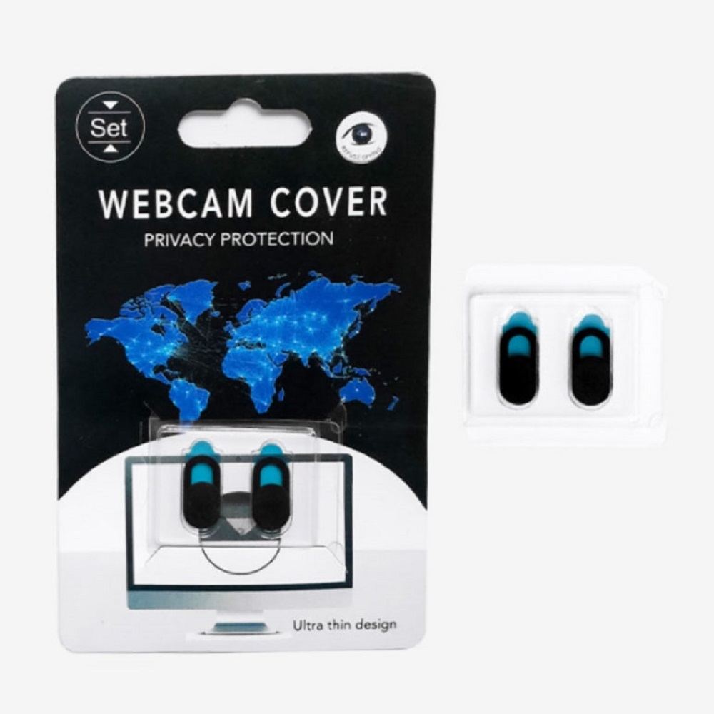 웹캠 보안커버 2P 1set 블랙 - 온채널